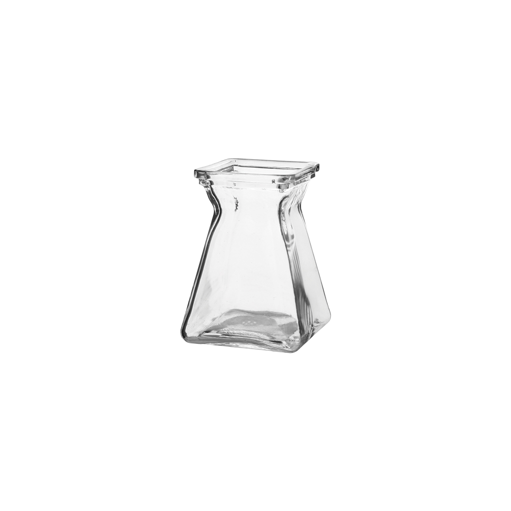 5" Gathered Square Vase